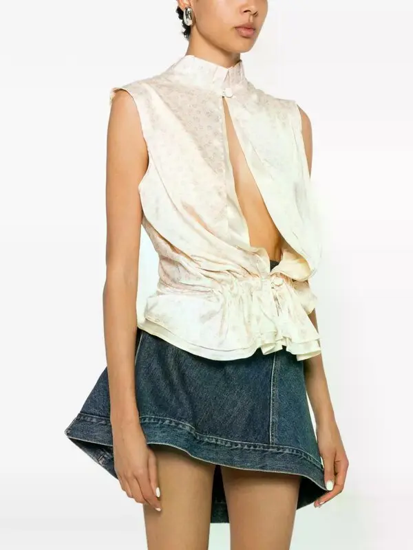 AUGUST BARRON Floral-print Sleeveless Top