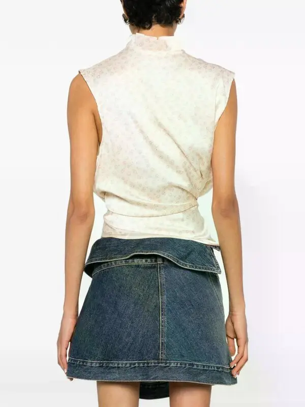 AUGUST BARRON Floral-print Sleeveless Top