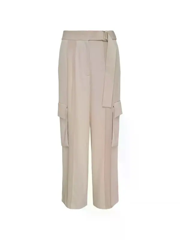 CLUB21 COLLECTION Belted Stephanie Trousers - Neutrals