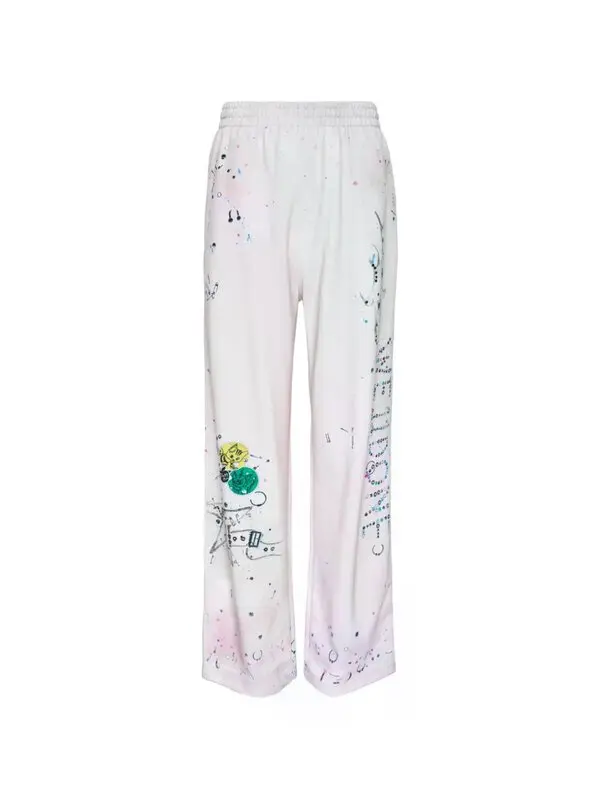 We11Done Trompe-l'oeil Printed Track Pants - Neutrals