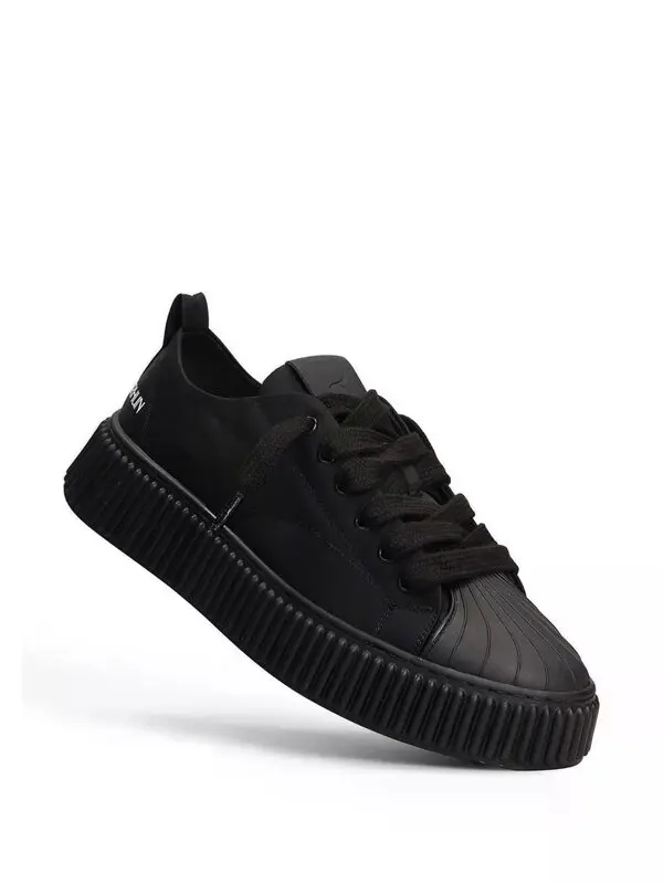 RHUN 2020 Treble Ribbed-sole Shell-toe Sneakers