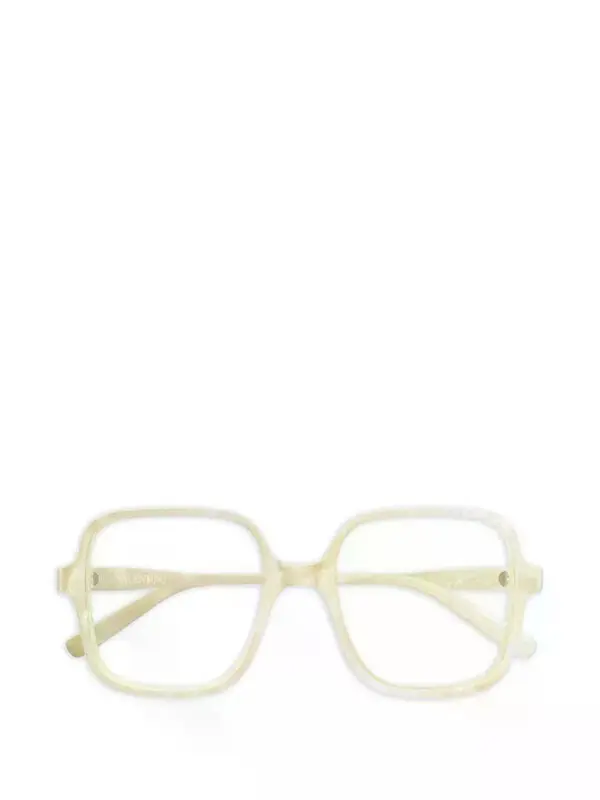 Valentino Garavani Square Frame Glasses - Neutrals