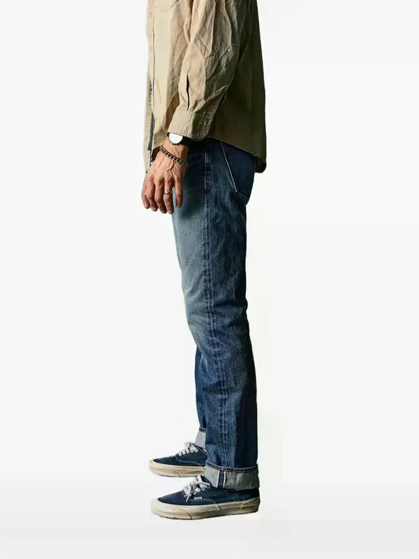IMOGENE + WILLIE Henry Stone-washed Selvage Jeans