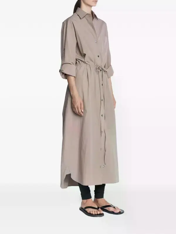 Maria Mcmanus Drawstring Midi Shirt Dress