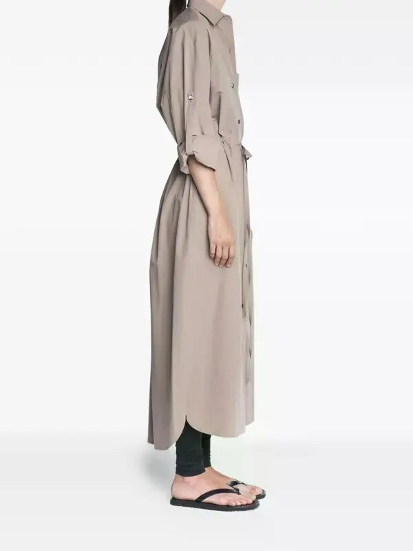 Maria Mcmanus Drawstring Midi Shirt Dress