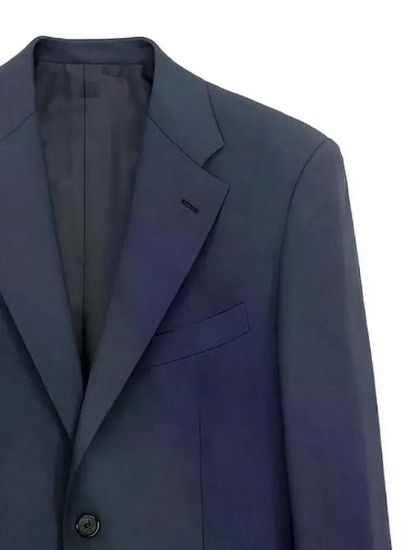 Caruso Twill-weave Tailored Suit - Blue