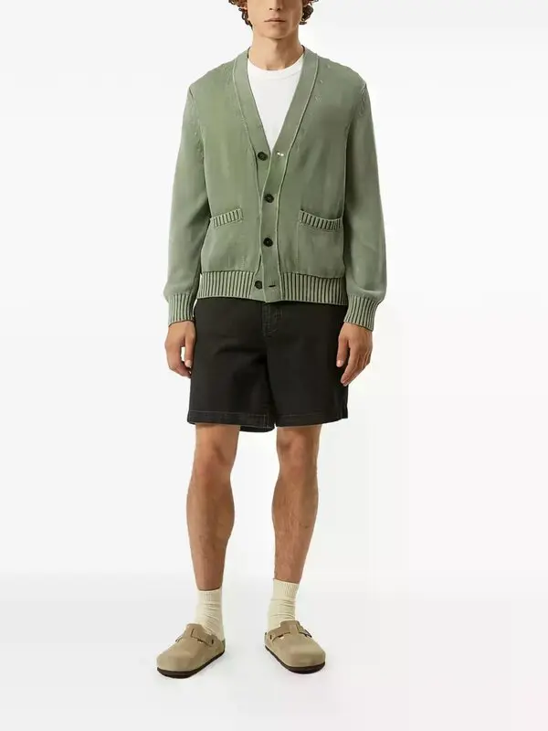CORRIDOR Acid-wash Cotton Cardigan