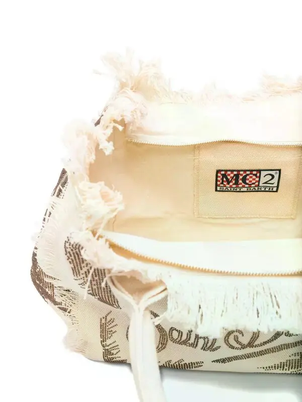 MC2 SAINT BARTH Fringe-trimmed Tote Bag