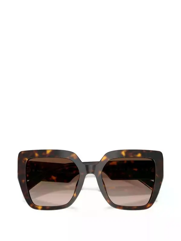 Dolce & Gabbana Tortoiseshell Square Frame Sunglasses - Brown
