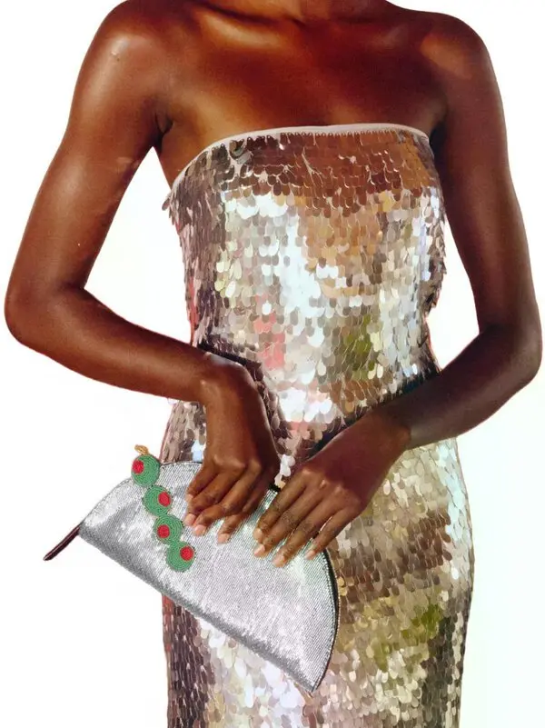 SIMONMILLER Lune Beaded Clutch