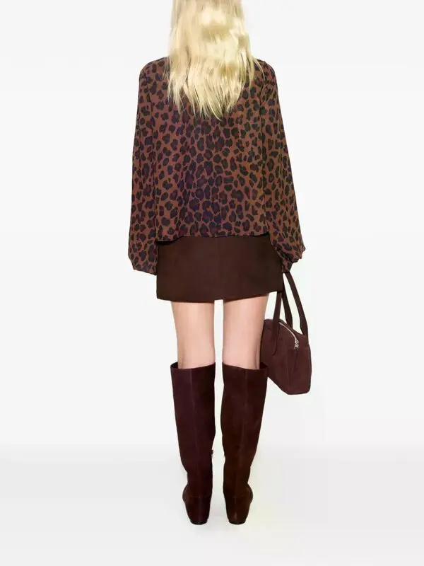 SIMONMILLER Joplin Leopard-print Top