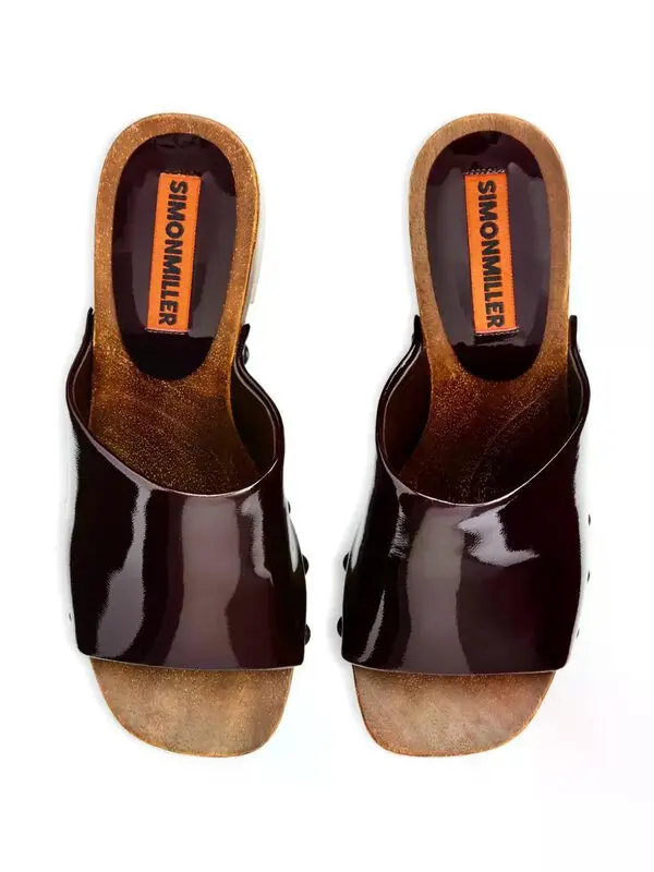 SIMONMILLER Sol Wood Heeled Sandals