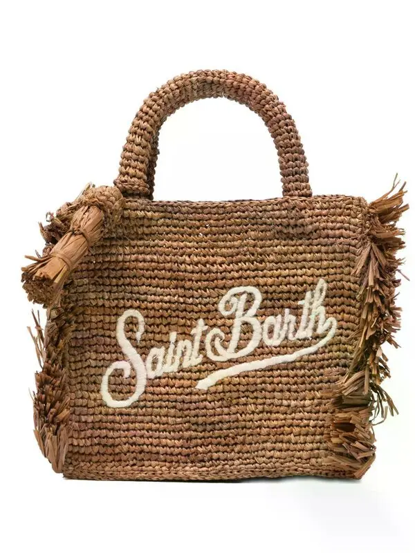 MC2 SAINT BARTH Mini Raffia Tote Bag