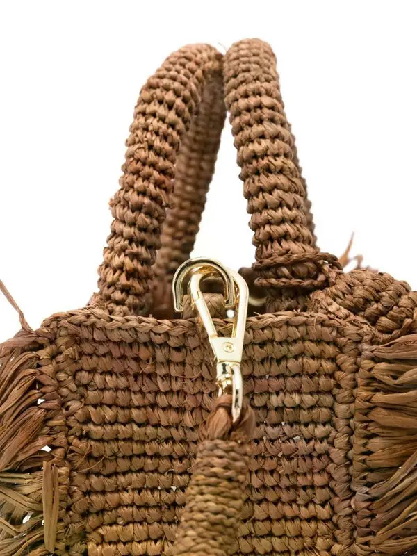 MC2 SAINT BARTH Mini Raffia Tote Bag