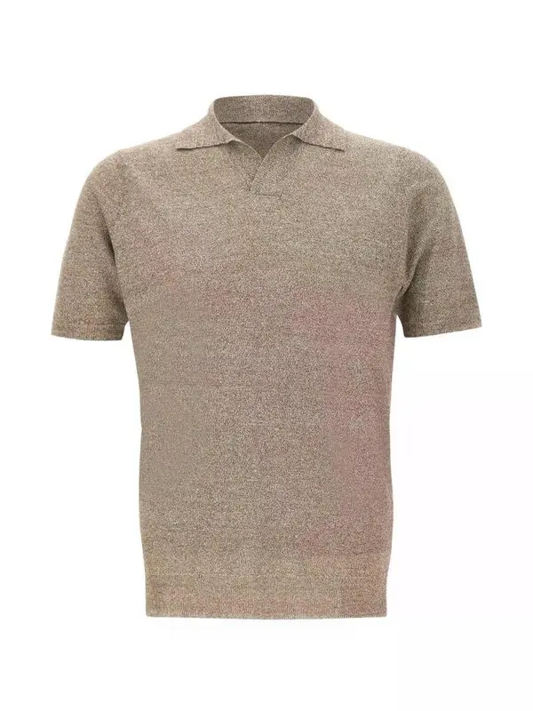 FILIPPO DE LAURENTIIS Mélange Polo Shirt