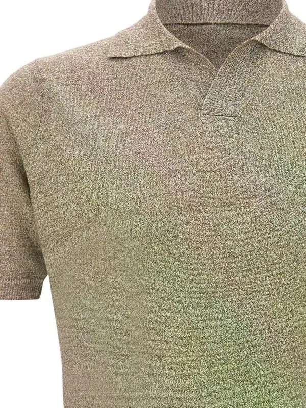 FILIPPO DE LAURENTIIS Mélange Polo Shirt