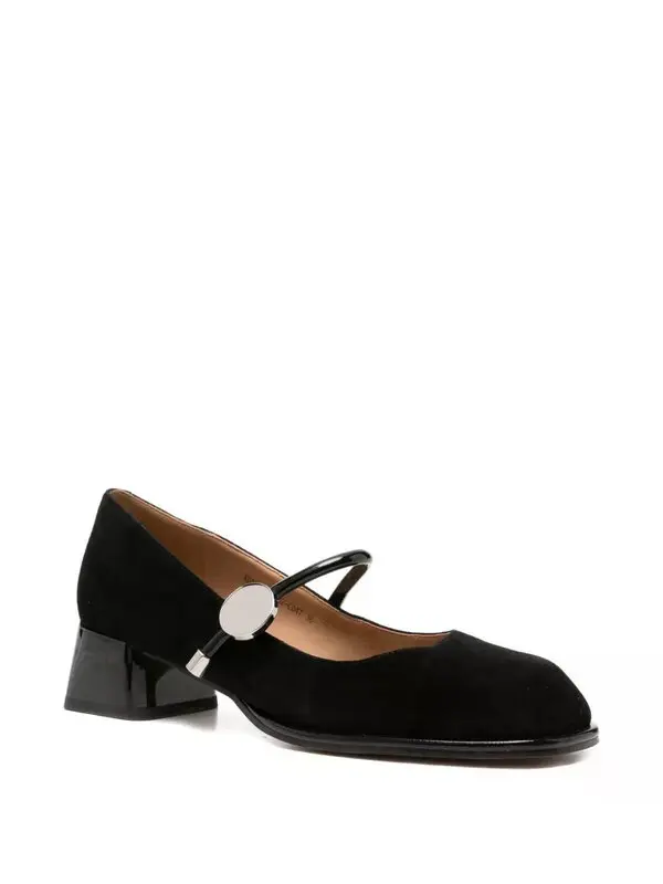 LINDA BAUMANN Button-embellished Pumps