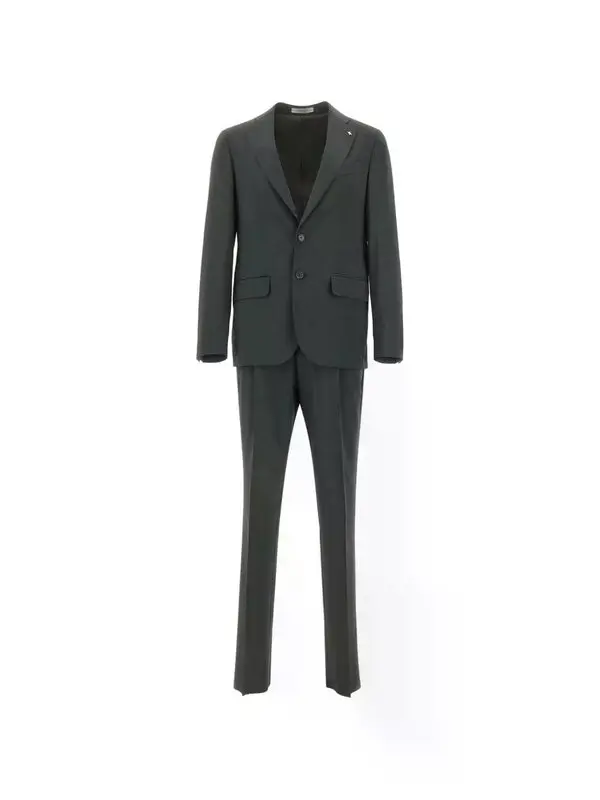 Corneliani Single-breasted Peak-lapel Suit - Green