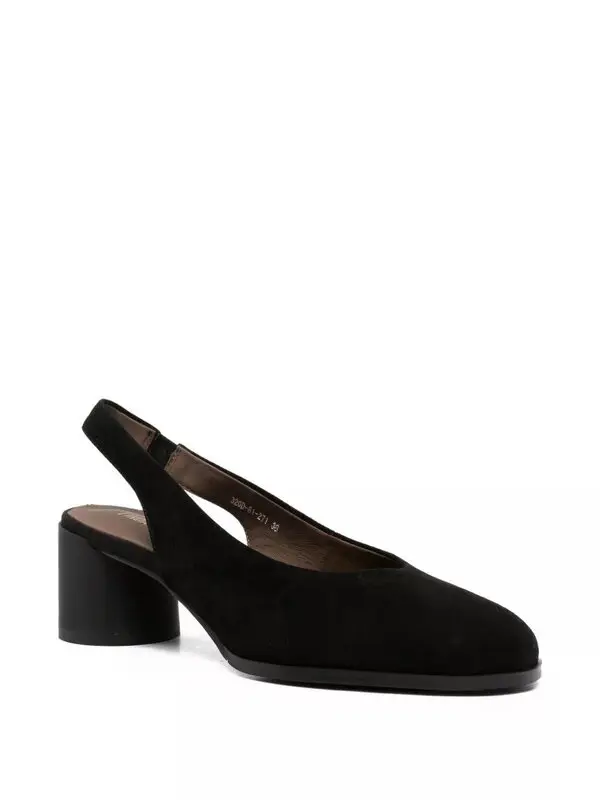 LINDA BAUMANN Slingback Suede Mules