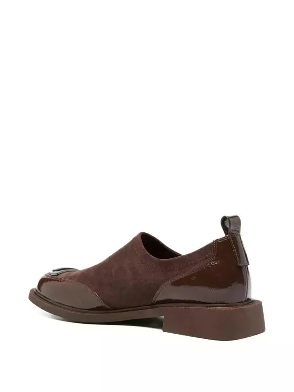 LINDA BAUMANN Suede Derby Shoes - Brown
