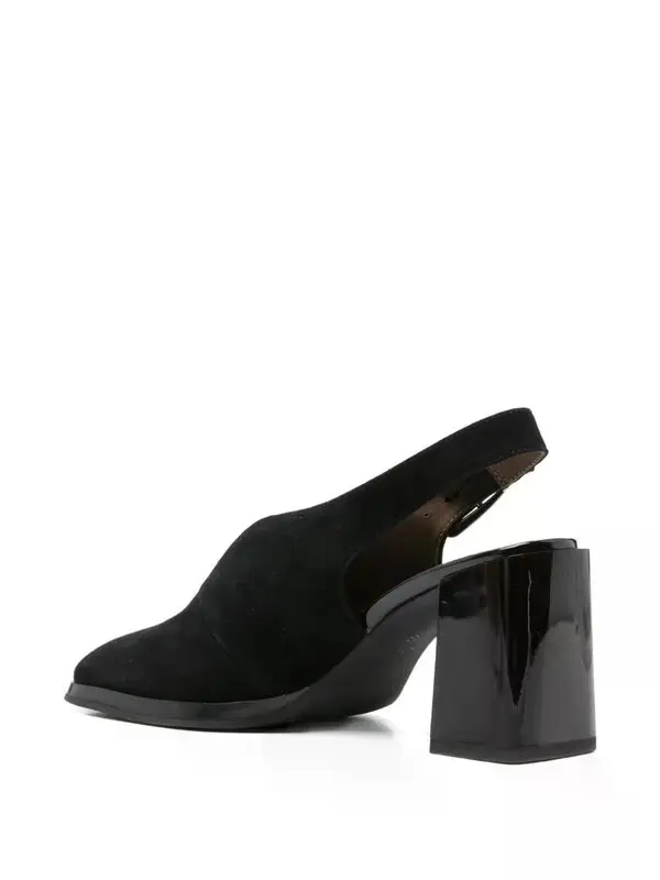 LINDA BAUMANN Buckle-fastening Slingback Pumps
