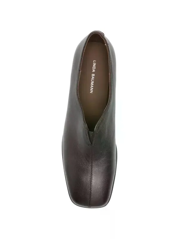 LINDA BAUMANN Square-toe Block-heel Pumps