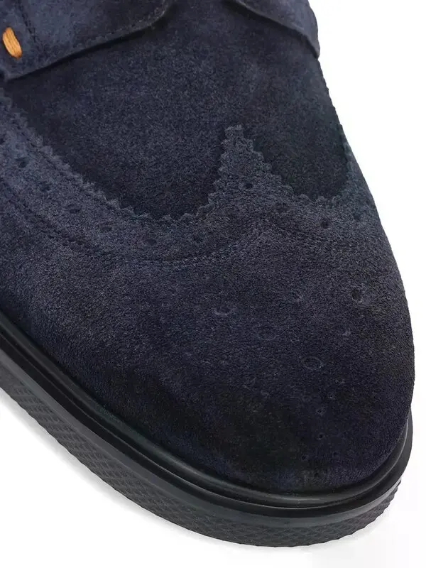 Santoni Leather Derby Shoes
