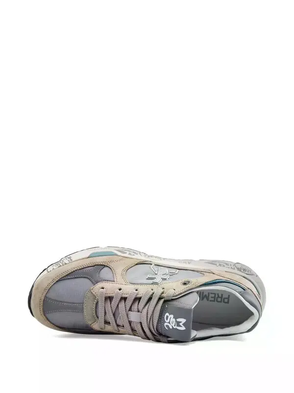 Premiata Mase 25 Logo-patch Panelled Sneakers - Neutrals
