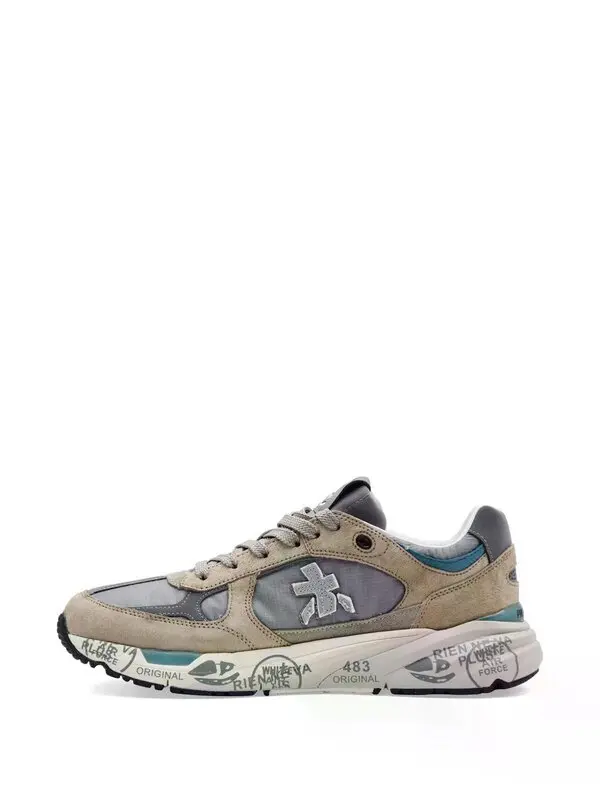 Premiata Mase 25 Logo-patch Panelled Sneakers - Neutrals