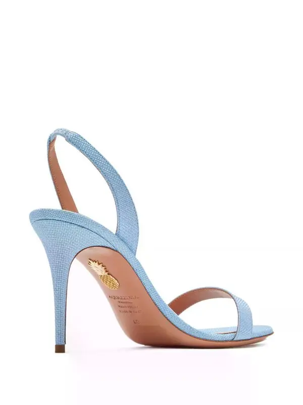 AQUAZZURA So Nude Slingback Sandals