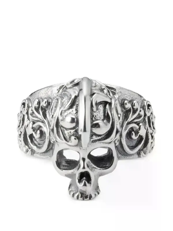 Emanuele Bicocchi Large Skull Motif Ring - Silver