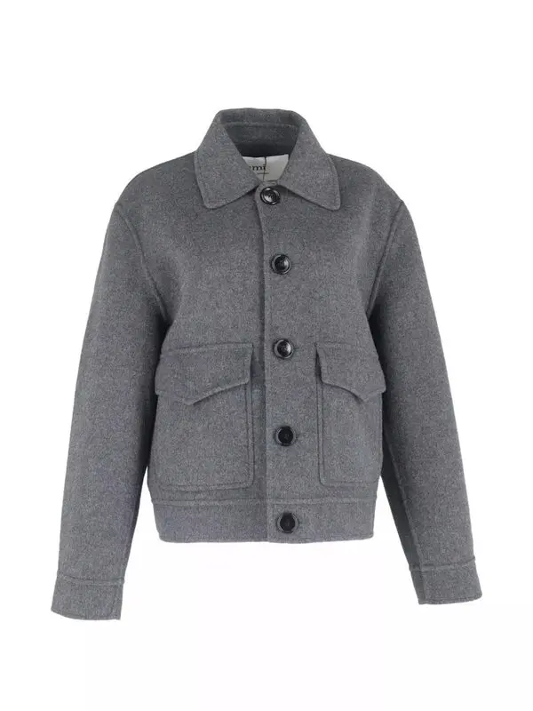 AMI Paris Boxy Fit Double-face Jacket