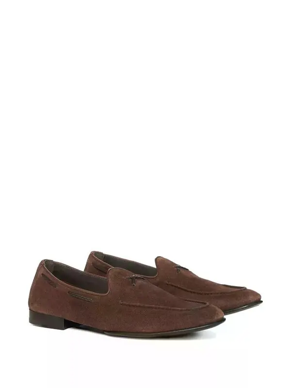 DOUCAL'S Braided Lacing Loafers