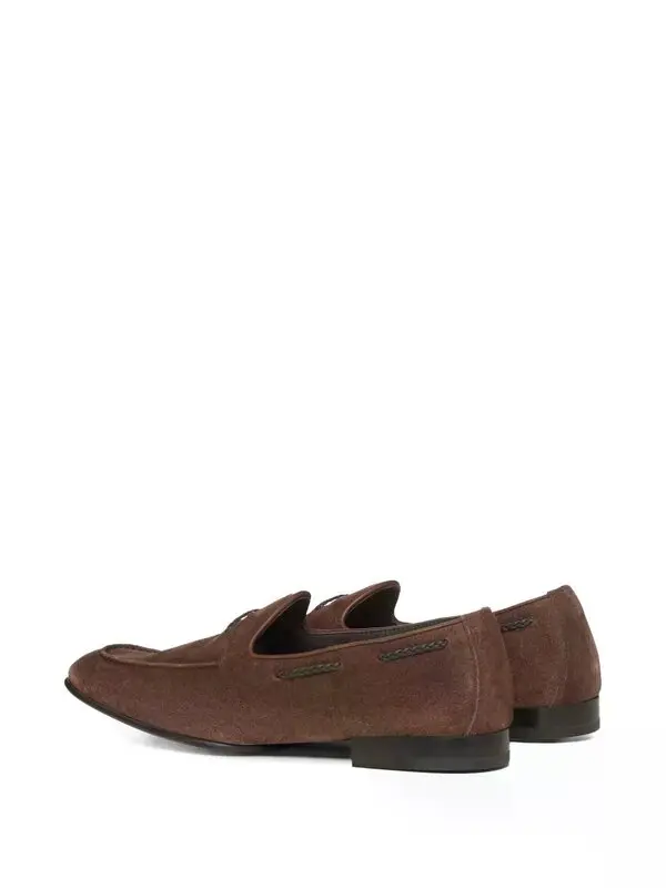 DOUCAL'S Braided Lacing Loafers