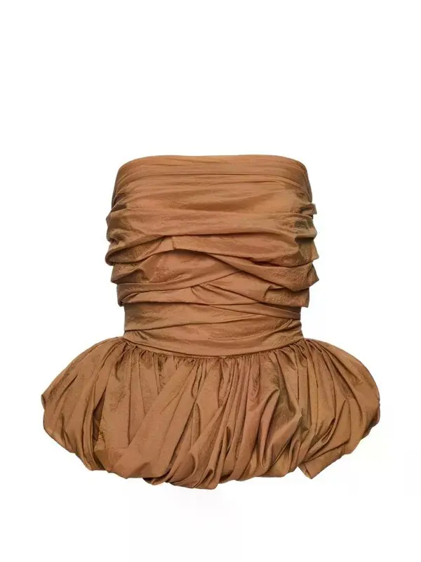 Magda Butrym Ruched Peplum Top