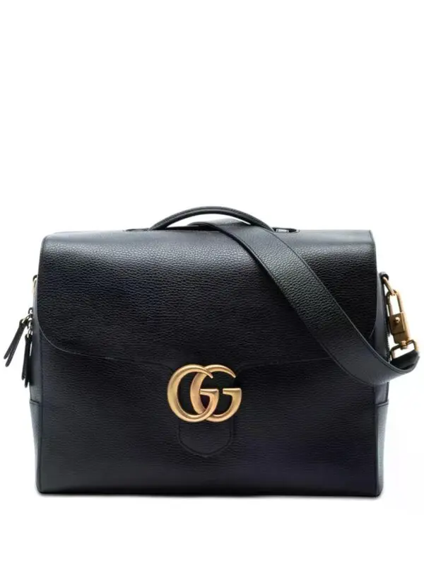Gucci Gg Marmont Leather Briefcase