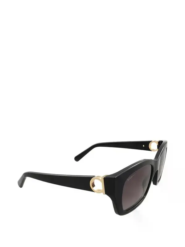 FERRAGAMO Gancini Rectangle-frame Sunglasses