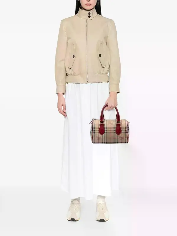Burberry Haymarket Check Boston Bag