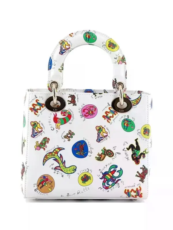Dior My Abcdior Lady Small Printed Leather Satchel