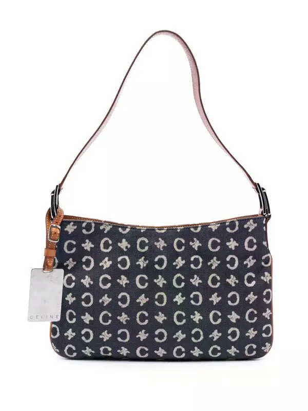 Celine 20th Century Macadam Denim Shoulder Bag