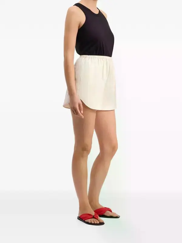 Loulou De Saison Elastic-waist Shorts - Neutrals