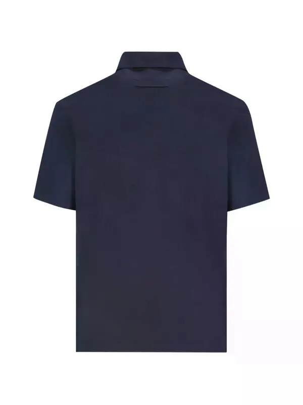 Zegna Short-sleeve Piqué Polo Shirt - Blue