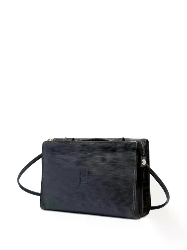 Fendi Zucca Canvas And Leather Crossbody Bag