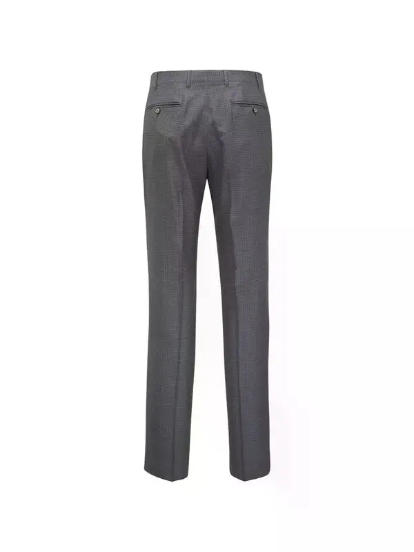 Canali Notched Lapels Check Suit - Grey