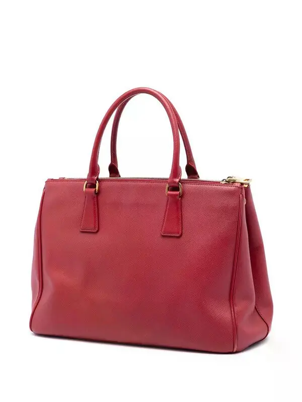 Prada 2000-2010 Medium Saffiano Lux Galleria Double Zip Satchel