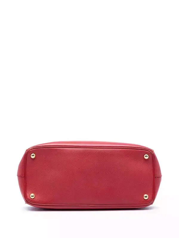 Prada 2000-2010 Medium Saffiano Lux Galleria Double Zip Satchel