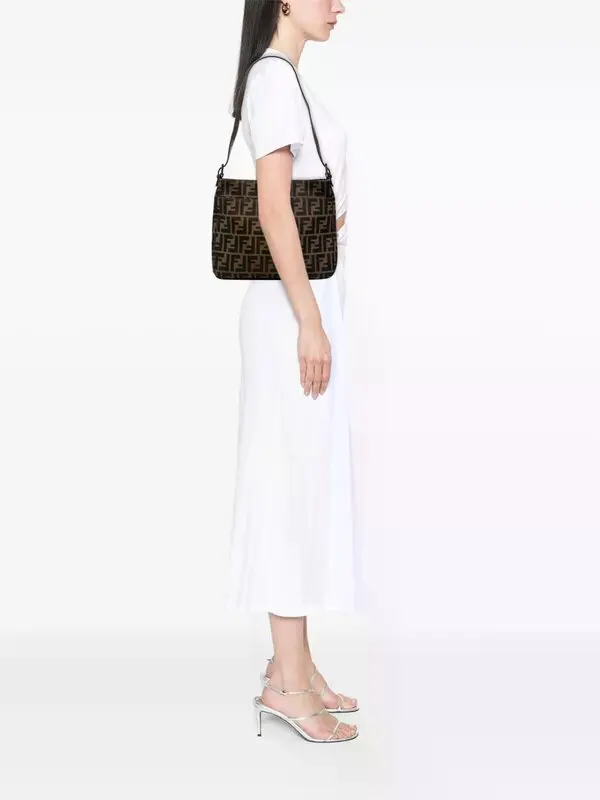 Fendi Zucca Canvas Shoulder Bag 2000-2010