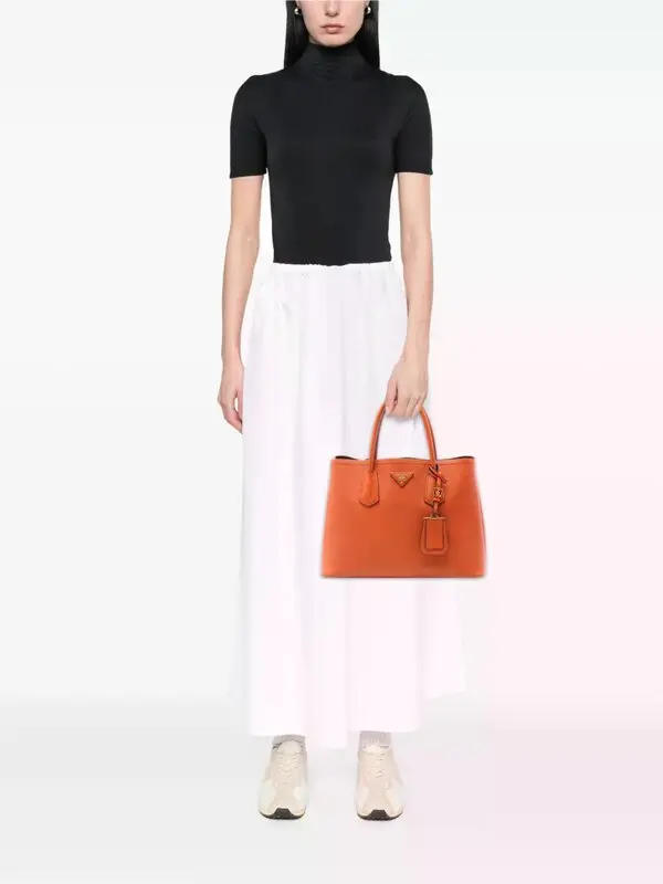 Prada Medium Saffiano Cuir Double Satchel
