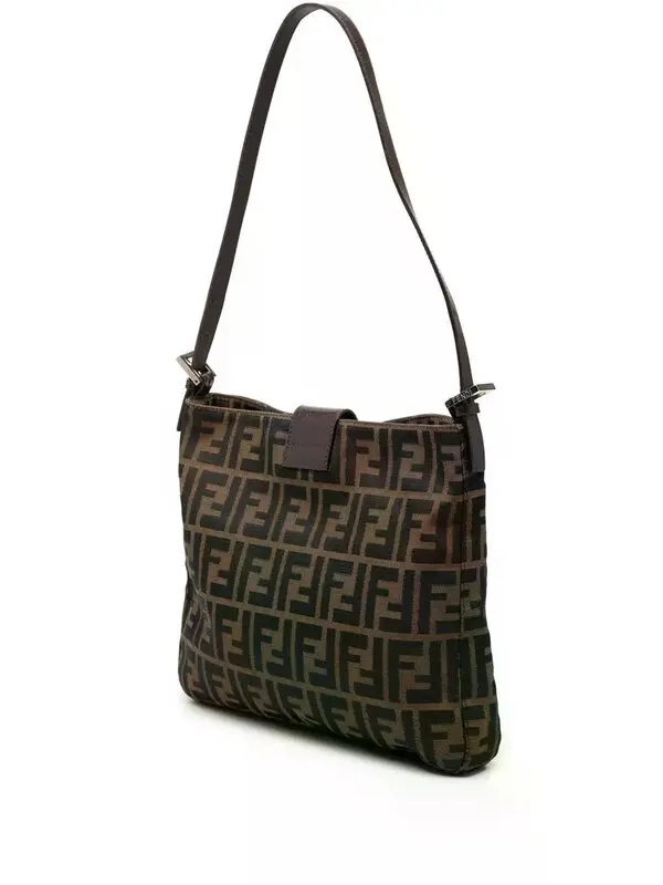 Fendi 2000-2010 Zucca Canvas Shoulder Bag
