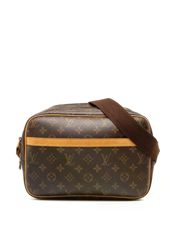 LOUIS VUITTON 2005 Monogram Reporter Pm Crossbody Bag - Brown